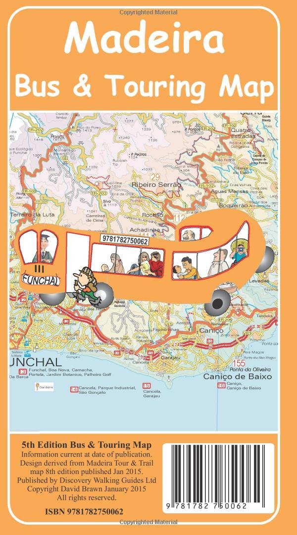 Madeira Bus & Touring Map 5th ed - David Brawn